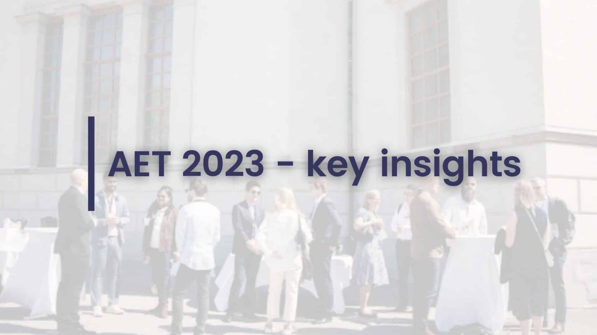 AET 2023 - key insights - Avaus